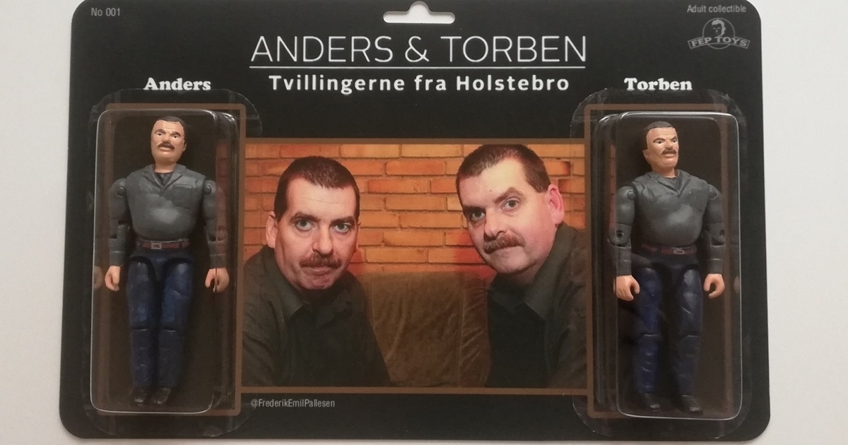 Nu er de her: Tvillingerne Anders & Torben som actionfigurer