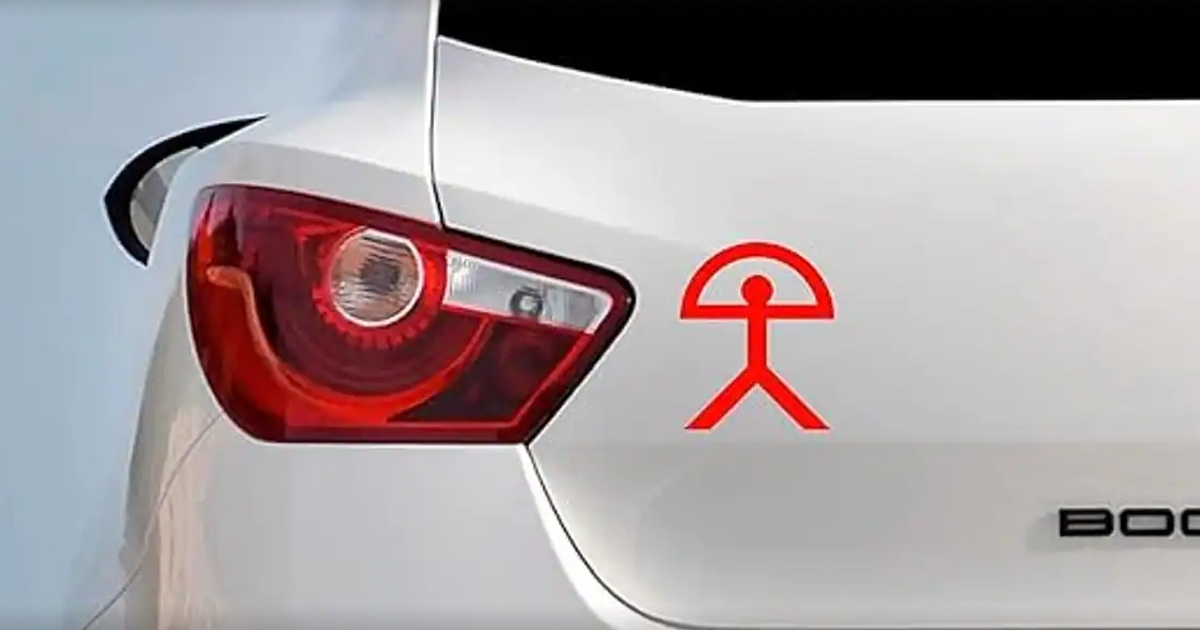 What Does This Symbol on the Back of Cars Mean?