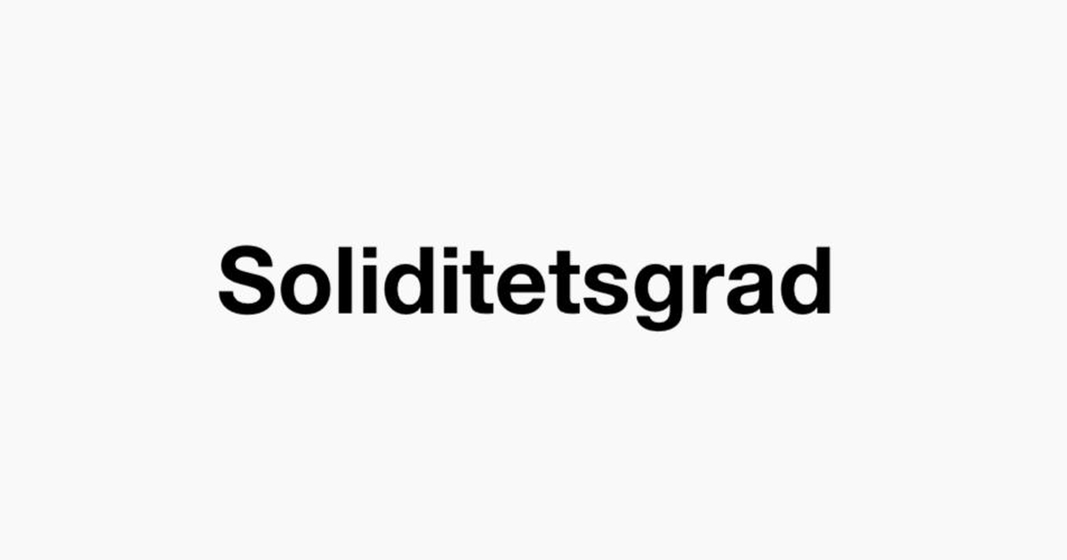 Soliditetsgrad