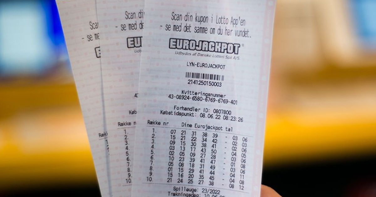 Heldig dansker vinder 5 millioner kroner i Eurojackpot: Her er kuponen købt