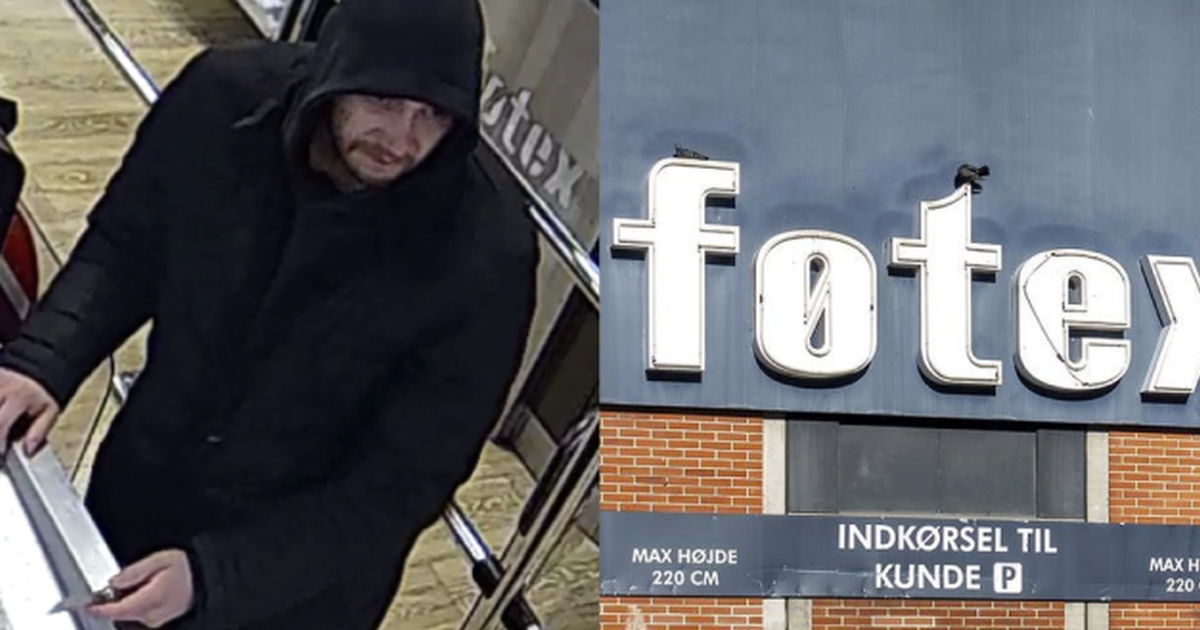 Truede Føtex-ekspedient med kniv: Nu efterlyses han af politiet
