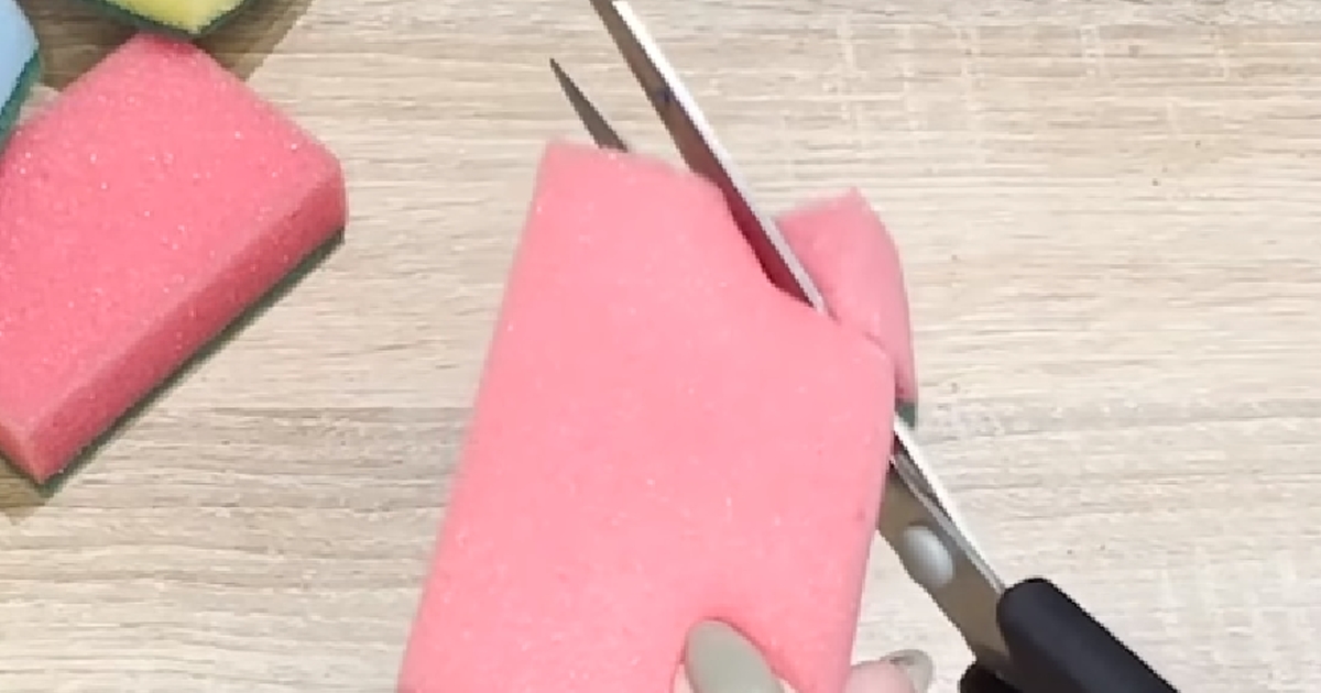 Cutting a Corner Off Your Dish Sponge: A Practical Tip I Wish I Knew Sooner