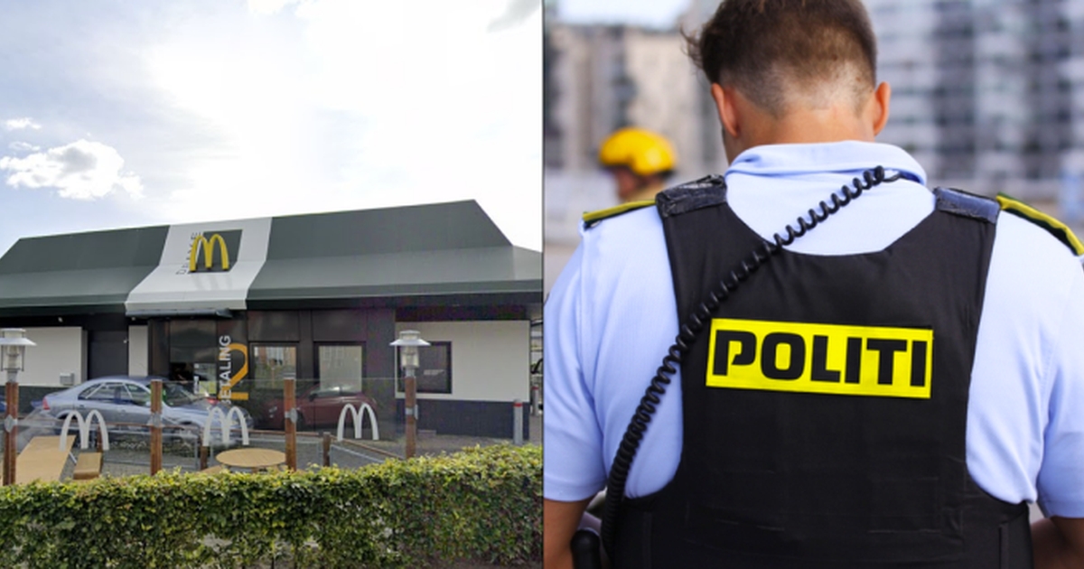 Intens politijagt på McDonald’s: Politiet affyrede skud